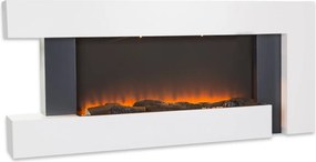 Klarstein Studio Light & Fire 2, elektrický krb, 1000/2000 W, MDF, dálkové ovládání, bílý