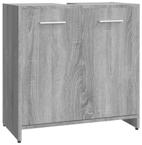 Koupelnová skříňka šedá sonoma 60 x 33 x 60 cm kompozitní dřevo - Default Title