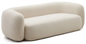 Krémová pohovka z textilie bouclé 246 cm Martina – Kave Home