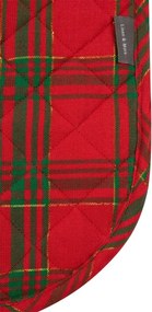 Červeno-zelená vánoční dvojitá chňapka Wonder Christmas – 85*18*2,6 cm