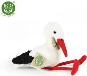 RAPPA Plyšový čáp 15 cm / ECO-FRIENDLY / od 0 měsíců