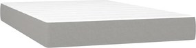 Box spring postel s matrací světle šedá 120 x 200 cm textil 3142561