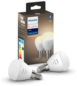 Philips | SADA 2x LED Stmívatelná žárovka Philips Hue WHITE P45 E14/5,5W/230V 2700K | P3941