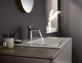 Hansgrohe Talis E, umyvadlová baterie 110 s odtokovou soupravou Push–Open, chromová, 71711000
