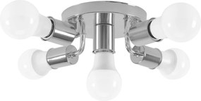 Toolight - Stropní kovová 6-ramenná lampa 6xE27 60W APP709-6C, chromová, OSW-05206