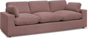 Růžová manšestrová pohovka 250 cm Belair – Bobochic Paris