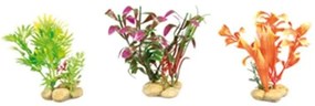 Rostlina plast s kameny, Flamingo mix 5x10cm