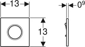 Geberit Splachovací systémy - Pneumatické ovládání splachování pisoáru
