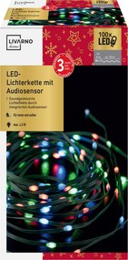 Livarno Home LED světelný řetěz se zvukovým senzorem (zelená)