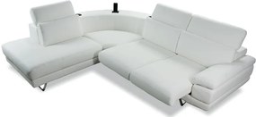 Pregio Italia sofa&relax Moderní rohová sedačka SUN Provedení: 3 + roh + 1 s ukonč., Vzorník látek: tekno fibra 34 black