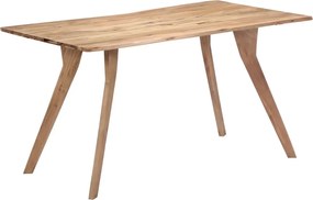 vidaXL Jídelní stůl 140 x 80 x 76 cm masivní akáciové dřevo [247977]