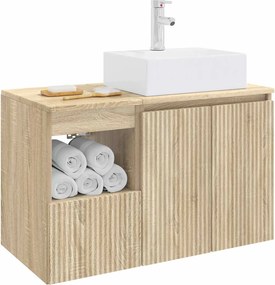 Sada koupelnového nábytku 2 ks Dub sonoma Kompozitní dřevo 3404056