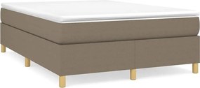 Rám postele s boxspringem taupe 140 x 200 cm textil 3120965