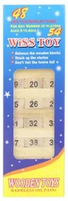 Hra věž dřevěná s čísly