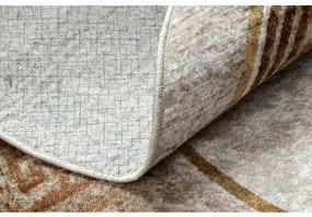 Dywany Luszczow Dětský kusový koberec MIRO 51236.807 pratelný kulatý  Mramor, řecký protiskluz, béžový / zlatý Rozměr koberce: 80 cm KRUH