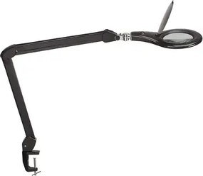 Maul Makro černá / Lupová LED lampa / se svorkou ke stolu / 3 dioptrie