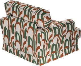 Potah na křeslo IKEA Ekeskog barva zelená látka pletený vzor, vzorované