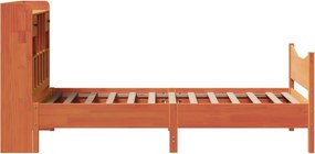 Postel bez matrace voskově hnědá 75 x 190 cm masivní borovice 3323403