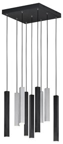 Černé LED závěsné svítidlo s kovovým stínidlem Civeto – CINQUE