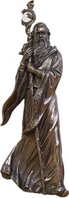 Merlin Ambrosius – čaroděj a druid, fantasy  dekorace, soška Veronese WU76427A1