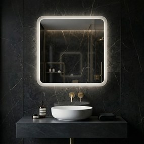 Tutumi Zrcadlo 70x70 cm s regulovatelným LED osvětlením HOM-01521
