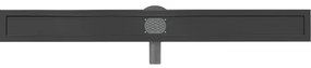 Mexen Flat 360, tělo žlabu s rotačním sifonem 90 cm, černá matná, 1740090