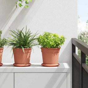 Květináče 6 ks Cihlově červená Plast 3403256