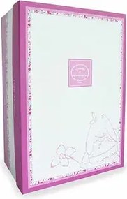 Doudou Dárková sada - Hračka s úchytem na dudlík králíček 17 cm / od 0
