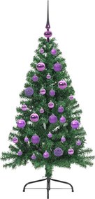 Umělý osvětlený vánoční stromeček Zelená 120 cm PVC 3396995