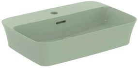 Ideal Standard Ipalyss - Umyvadlo na desku, 55x38 cm, s přepadem, otvor pro baterii, Sage E2077X9