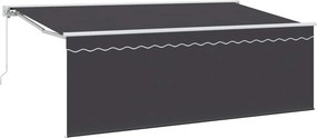 Stahovací markýza Antracit 400 x 200 cm Polyester a hliník 3329799