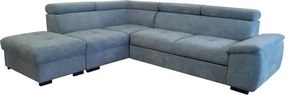 Casarredo - Komfort nábytek Rohová sedací souprava DEMARA rozkládací s úložným prostorem, levá, Primo 89 (modrošedá)