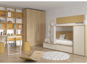 ROS1 54mood - Dětský pokoj s patrovou postelí a bohatými úložnými prostory