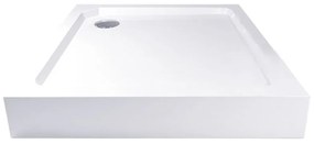 Mereo Čtvercová sprchová vanička, 90x90x14 cm, SMC, bílá, včetně nožiček a sifonu CV31H