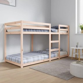 Patrová postel 80 x 200 cm masivní borové dřevo,  821649