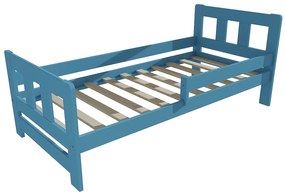 Vomaks Dětská postel se zábranou VMK010FA KIDS Rozměr: 80 x 180 cm, Barva: barva modrá