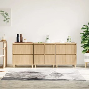 Příborníky 3 ks dub sonoma 60 x 35 x 70 cm kompozitní dřevo 3185770