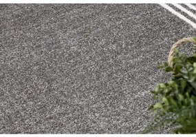 koberec MATEO 8034/644 Moderní vzor rámu strukturální šedá velikost 140x190 cm | krásné koberce cz