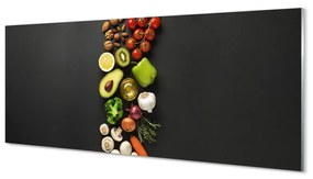 akrylový obraz Citrón avokádo mrkev 120x60 cm