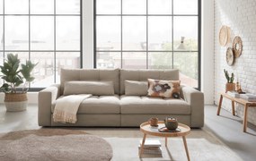 XXXLutz POHOVKA BIG SOFA, textil, pískové barvy Livetastic - Pohovky - 002220057101