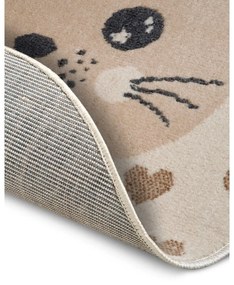 Béžový dětský koberec ø 100 cm Cat – Hanse Home