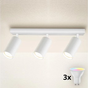 Brilagi - LED RGBW Stmív. bodové svít. SELE MODERN 3xGU10/6W/230V Wi-Fi bílá