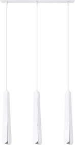 Sollux Lighting Závěsná lampa PRYSM 3L bílá