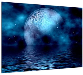 Obraz Měsíce nad hladinou moře (70x50 cm)