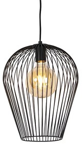 Designová závěsná lampa černá - Wire Ario
