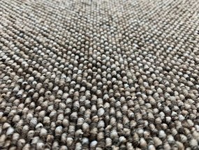 Vopi | Kusový koberec Porto hnědý - Kruh 160 cm