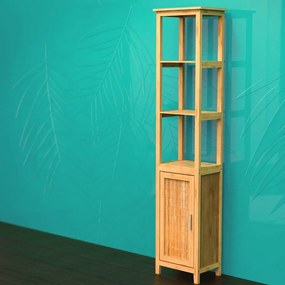 Petromila EISL Vysoký regál se 3 přihrádkami bambus 40 x 30 x 190 cm