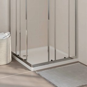 Čtvercová sprchová vanička ABS bílá 80 x 80 cm 148907