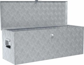 Hliníkový box 110,5 x 38,5 x 40 cm stříbrný 142941