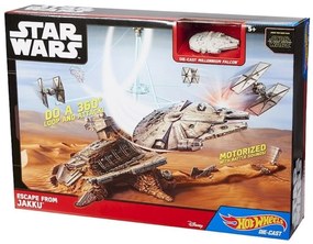 Hot wheels sw millenium falcon - síla se probouzí, mattel cgn32
